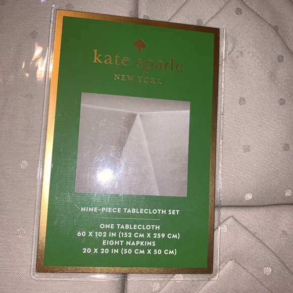 kate spade | Kitchen | Nip Kate Spade 9 Piece Tablecloth Set Larabee ...